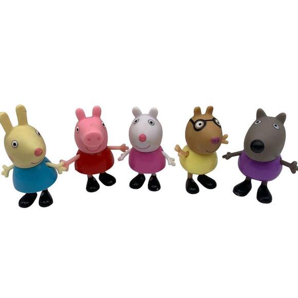 Toys | Peppa Pig Friends Fun Playset 5 Action Figures Poseable ...